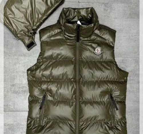 Жилетка Moncler с капюшоном Green