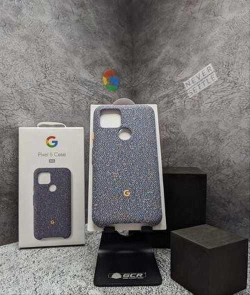 Pixel 5 fabric case blue, только синий, open, new