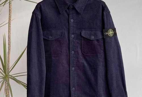 Рубашка Stone Island синяя