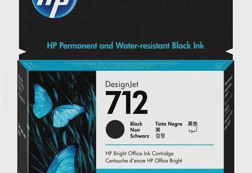 Картридж HP 712 (3ED71A) черный (оригинал), 80ml