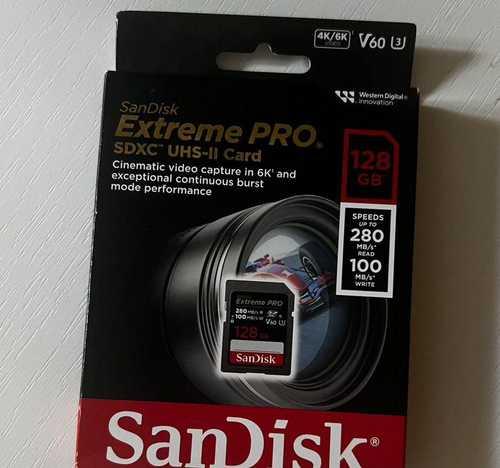 Карта SanDisk Extreme PRO sdxc UHS-II 300MB/s