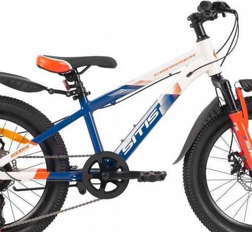 Велосипед sitis crosser 20" (2023) White-Blue-Oran