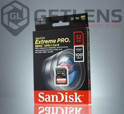 Карта памяти SanDisk sdxc 32GB Extreme Pro U3