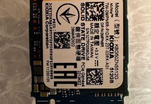 SSD накопитель 512Gb kioxia KBG50ZNS512G 2230 198