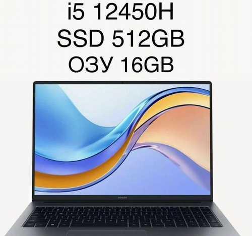 Ноутбук honor MagicBook X16 i5-12450H (5301ahhm)