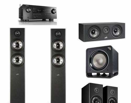 Комплект ас 5.1 Polk Reserve R600, Denon AVR-S960H