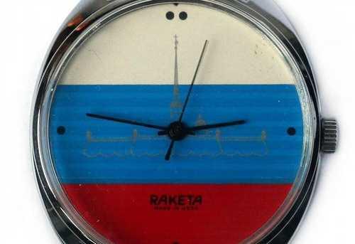 Винтажные часы Ракета СССР Ленинград триколор 1980