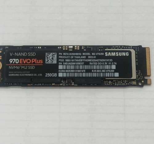 Samsung ssd m2 nvme 250 gb