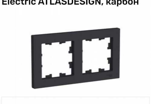 Рамка 2 поста Schneider atlasdesign, черный
