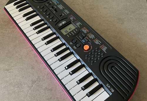 Синтезатор casio sa-78, детский