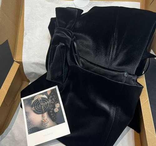 Бархатное платье zara