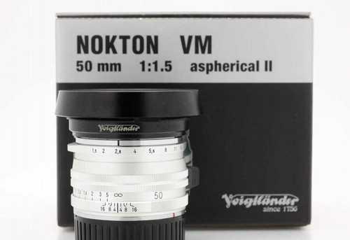 Voigtlander Nokton 50mm f/1.5 Aspherical II