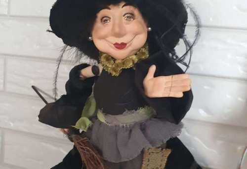 Текстильная кукла Ведьма Бабулька