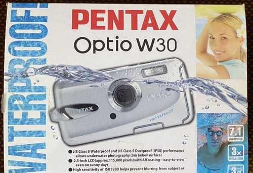 Фотокамера pentax Optio W30 водонепроницаемая