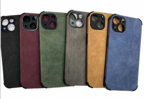 Чехол iPhone 13 замшевый текстильный защита камеры
