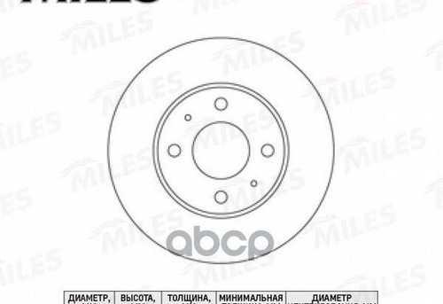 Диск тормозной hyundai accent (LC) 00-06 передн