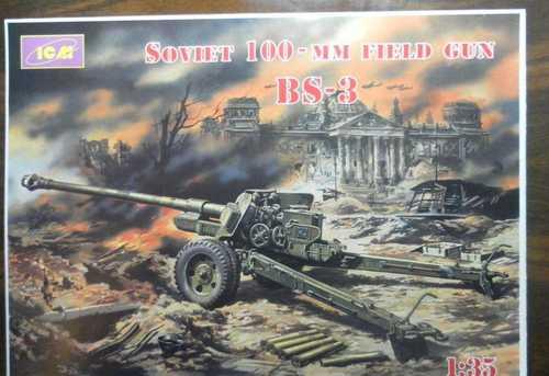Soviet 100-мм field gun BS-3 ICM 35141 1:35