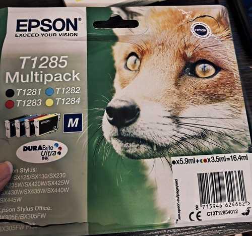 Картриджи для принтера epson t1285 multipack