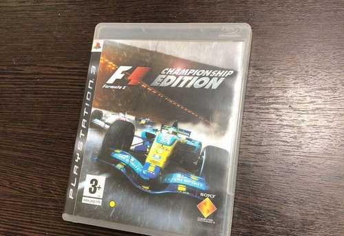 F1 championship edition ps3