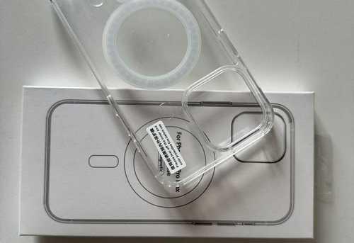Чехол силиконовый с magsafe на iPhone 15 pro max