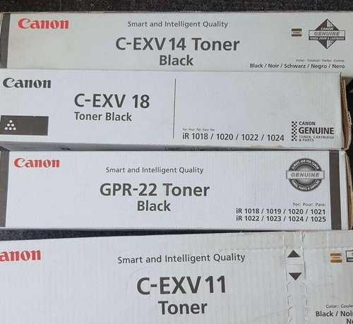 Canon тонер gpr- 22, c-exv 11,c- exv18, c- exv14