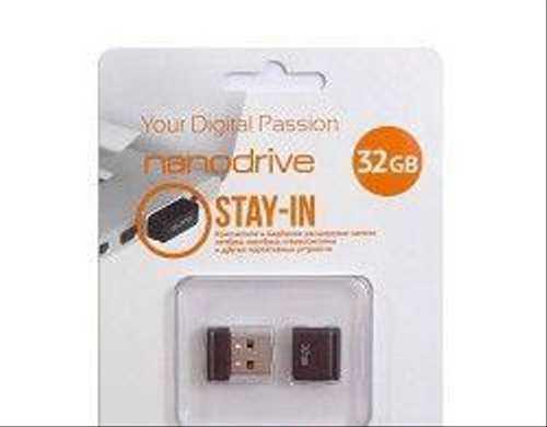 USB 2.0 qumo 32GB nano qm32gud-nano-B Black