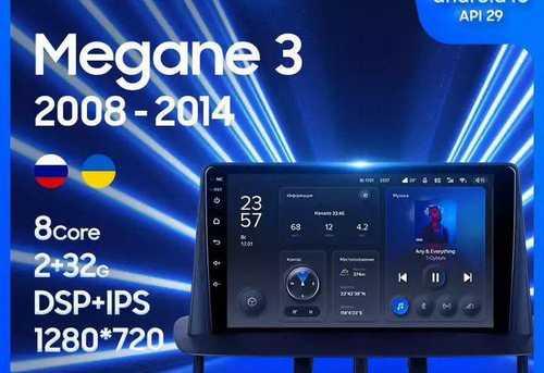 Teyes x1 магнитола Renault megan 3