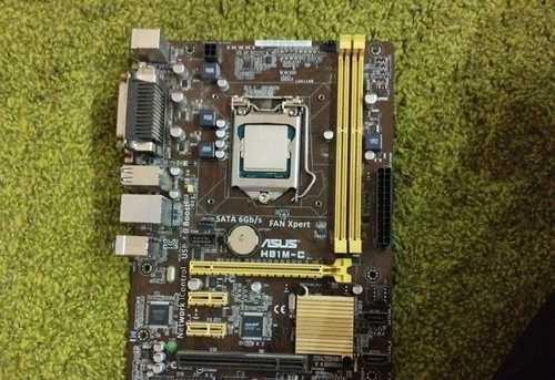 Asus h81m-c + Intel Core i3 4130