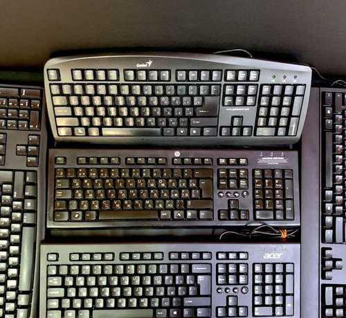 Очень много клавиатур, офисные, рабочие