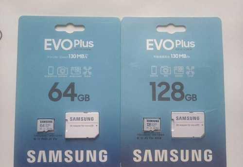 Новая microSD Samsung Evo Plus white 64/128GB