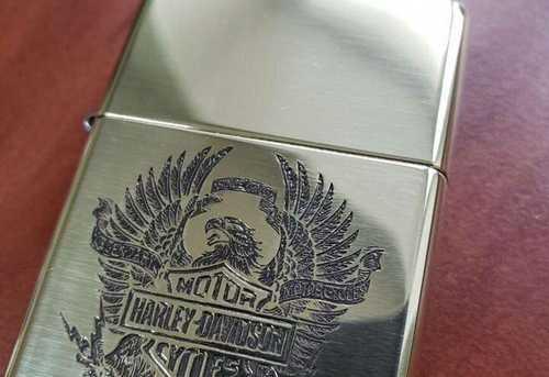 Зажигалка zippo с гравировкой Harley-Davidson Moto