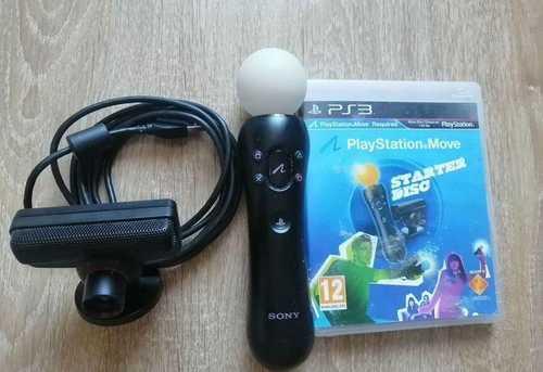 Sony playstation 3 Move, камера, диск, контроллер