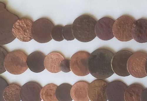 3) Медные монеты лотами