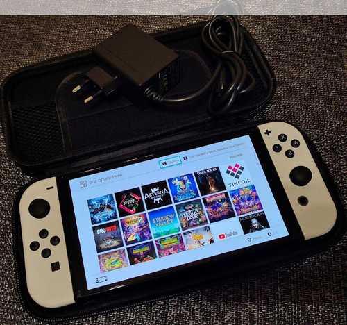 Nintendo Switch Oled на 512 Samsung и чехол