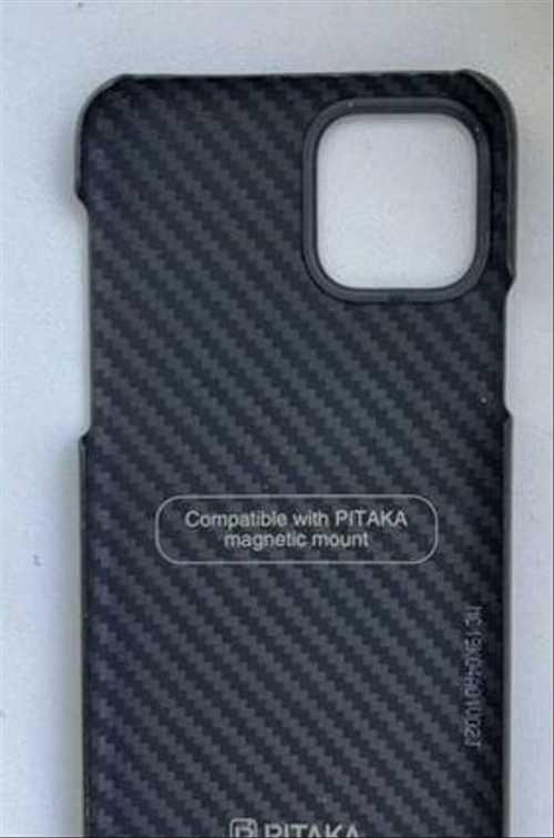 Чехол накладка карбон pitaka для iPhone 11pro