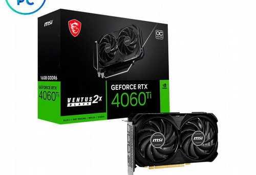 Видеокарта RTX4060Ti 16Gb MSI ventus 2X black 16GB