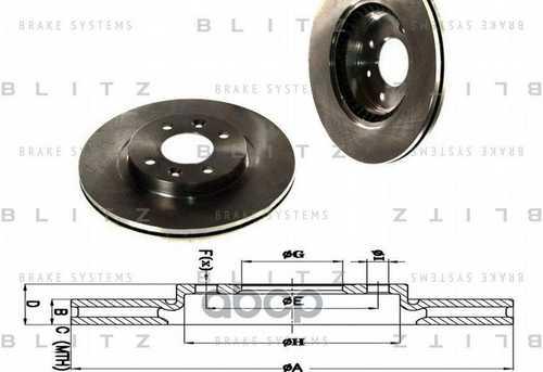 Диск тормозной перед BS0105 Blitz