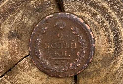 Антикварная монета 2 копейки, 1819 ем-нм