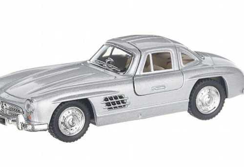 Машина модель Mercedes-Benz 300SL серебристая