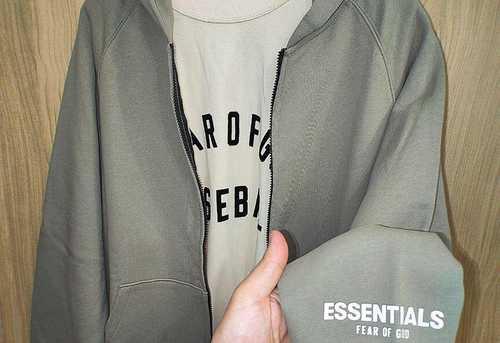 Худи кофта Fear Of God Essentials зипка