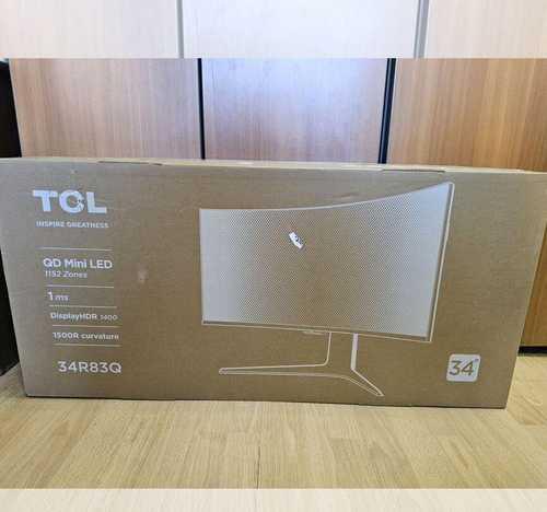 Монитор TCL 34R83Q, QD-Mini LED, 170 Hz