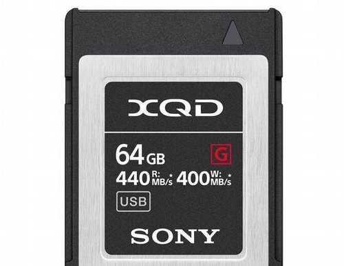 Карта памяти Sony XQD 64Gb qdg64f, чтение 440, зап