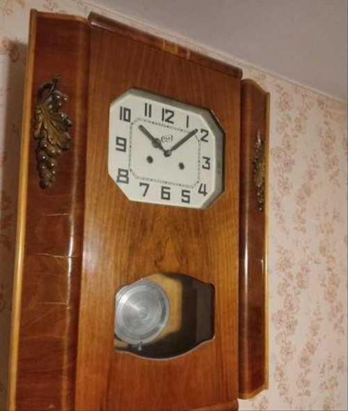 Часы настенные с боем Янтарь, ретро, декор, СССР