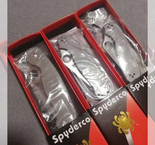 Реплика Spyderco titanium сет 3шт