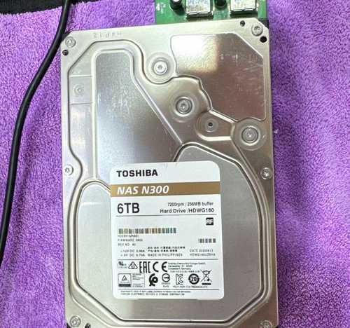 Жесткий диск toshiba hdwg160uzsva 6tb