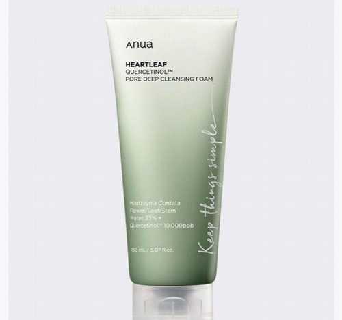 Пенка для умывания anua Heartleaf Quercetinol Pore