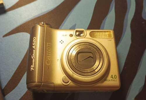 Фотоаппарат canon PowerShot A520