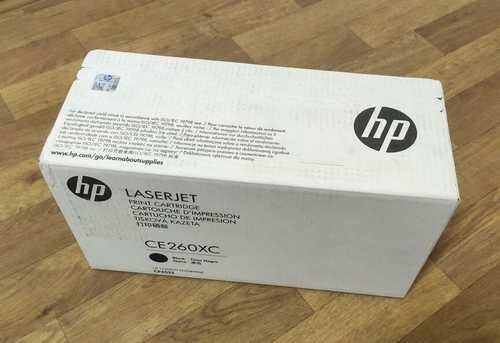 Картридж HP CE260XC (CP4525) черный, оригинал