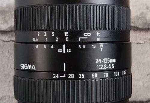 Объектив sigma 24 135 2.8-4.5 для Canon EF