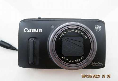 Фотоаппарат Canon PowerShot SX240 HS